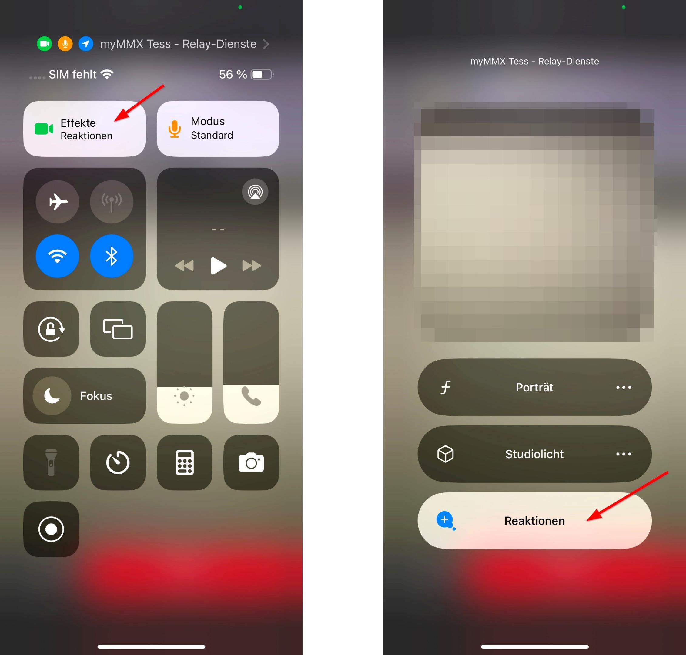 Ungewollte Effekte/Reaktionen in der iOS-App | Tess Wiki